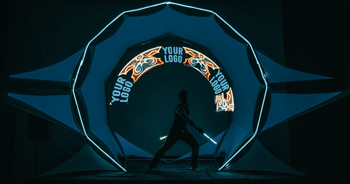 Video mapping dance show, company presentation - Aliatrix