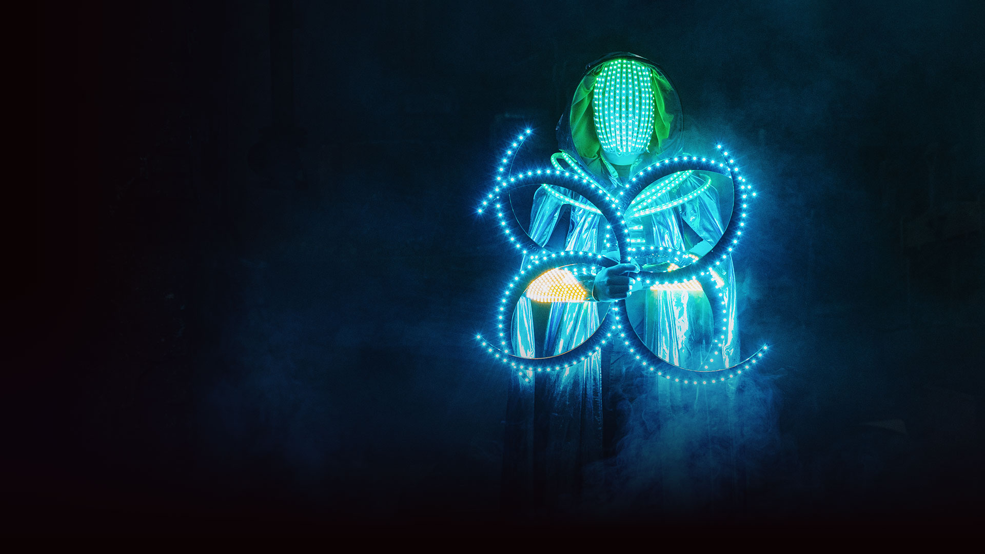 Modern LED costume lightshow | Your logo in the show